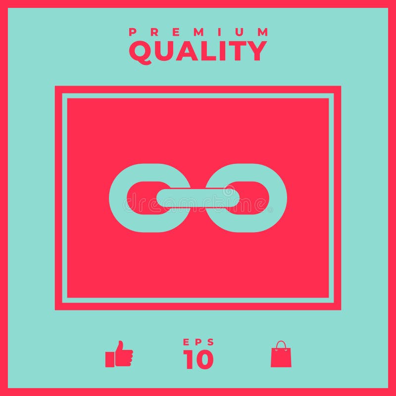 Link Chain Icon. Graphic Elements for Your Design Stock Illustration ...