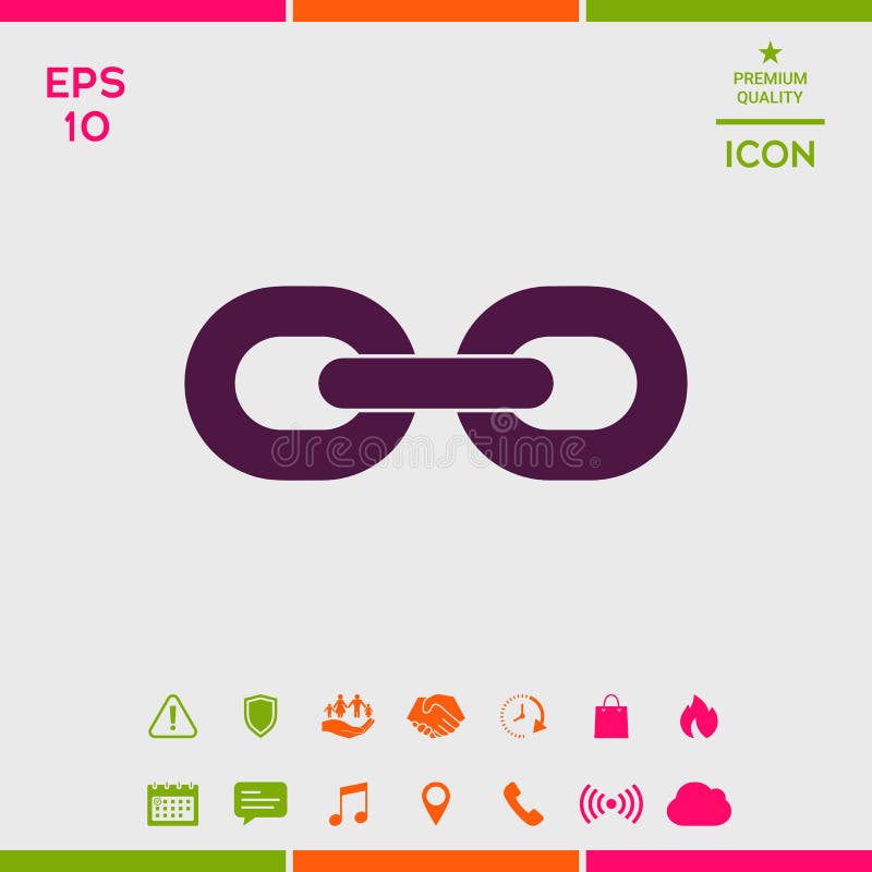 Link chain icon stock vector. Illustration of strength - 118067920