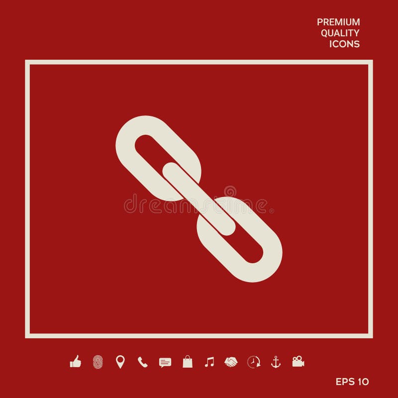 Link Chain Symbol Icon. Graphic Elements for Your Design Stock Vector ...