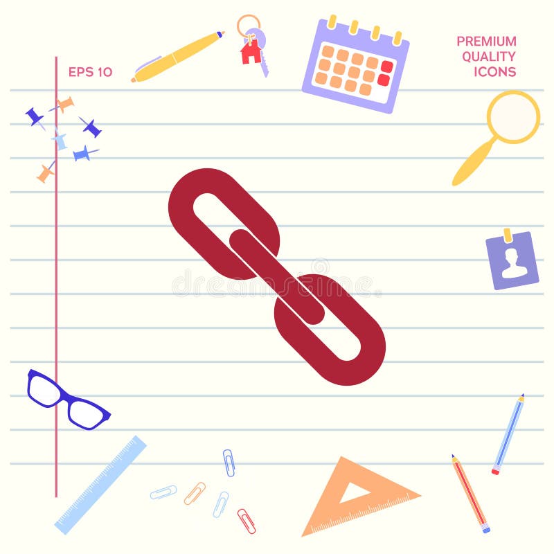 Link Chain Symbol Icon . Graphic Elements for Your Design Stock Vector ...