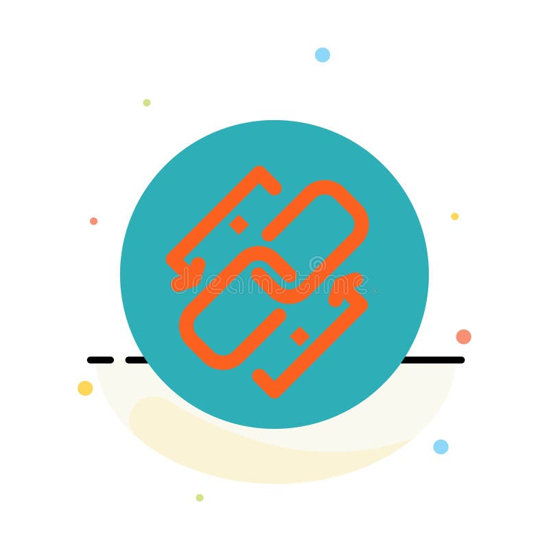 Link, Chain, Url, Connection, Link Abstract Flat Color Icon Template ...
