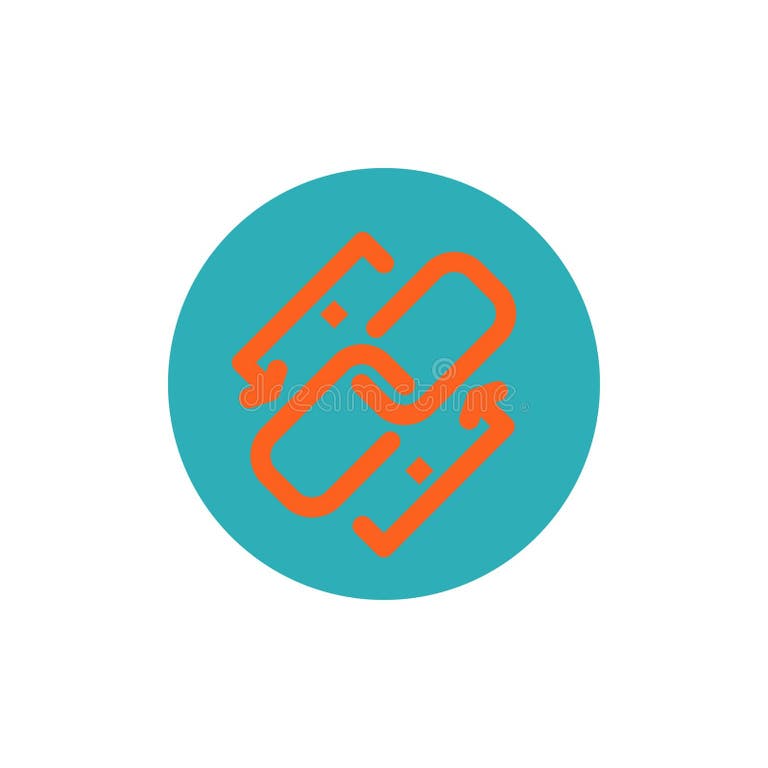 Link, Chain, Url, Connection, Link Flat Color Icon. Vector Icon Banner ...