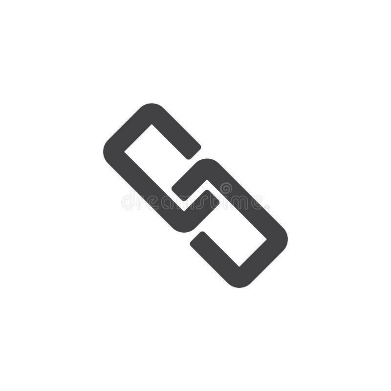 Chain, Link Circular Line Icon. Round Colorful Sign. Flat Style Vector ...