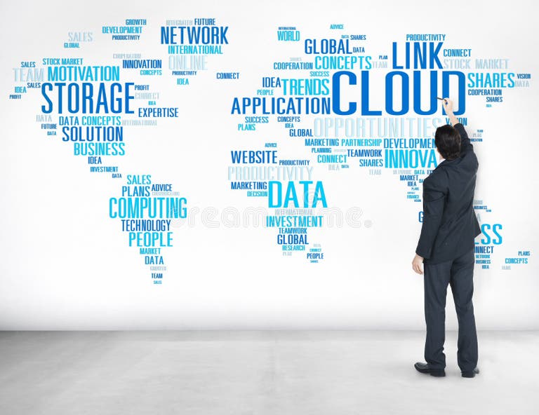 Link Cloud Computing Technology Data Information Concept Stock Photo ...