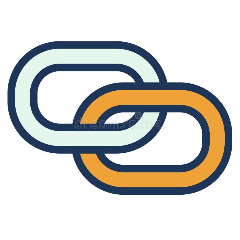 Link Connect Chain Bound Single Isolated Icon with Filled Line Style ...