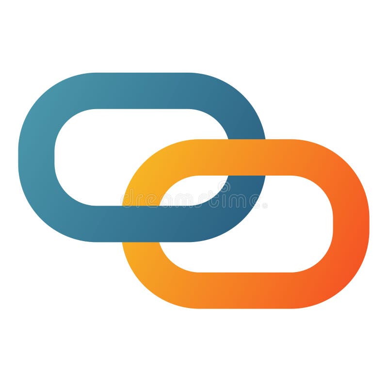 Link Connect Chain Bound Single Isolated Icon with Smooth Style Stock ...
