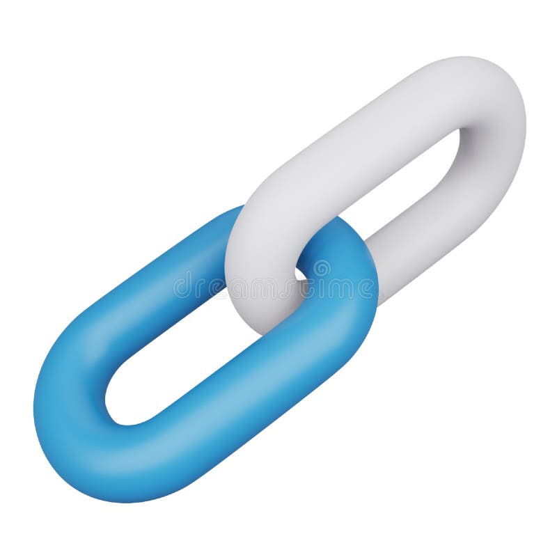 Link Connect 3d Rendering Isometric Icon. Stock Vector - Illustration ...