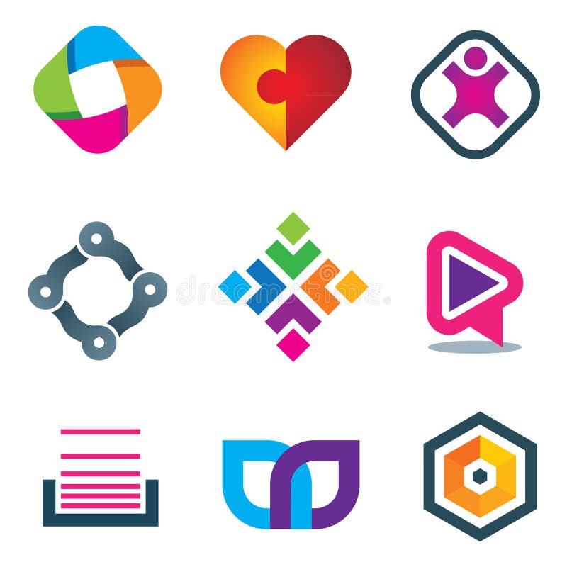 Link Connection Symbol Icons of Social Media and Network Stock ...