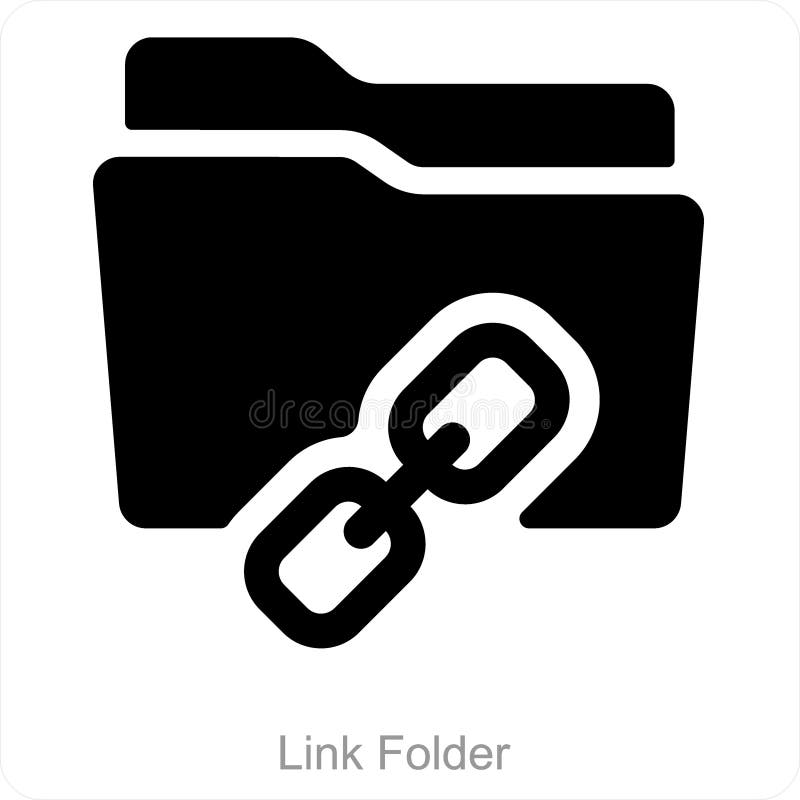 Link Folder stock vector. Illustration of folder, concept - 265655227