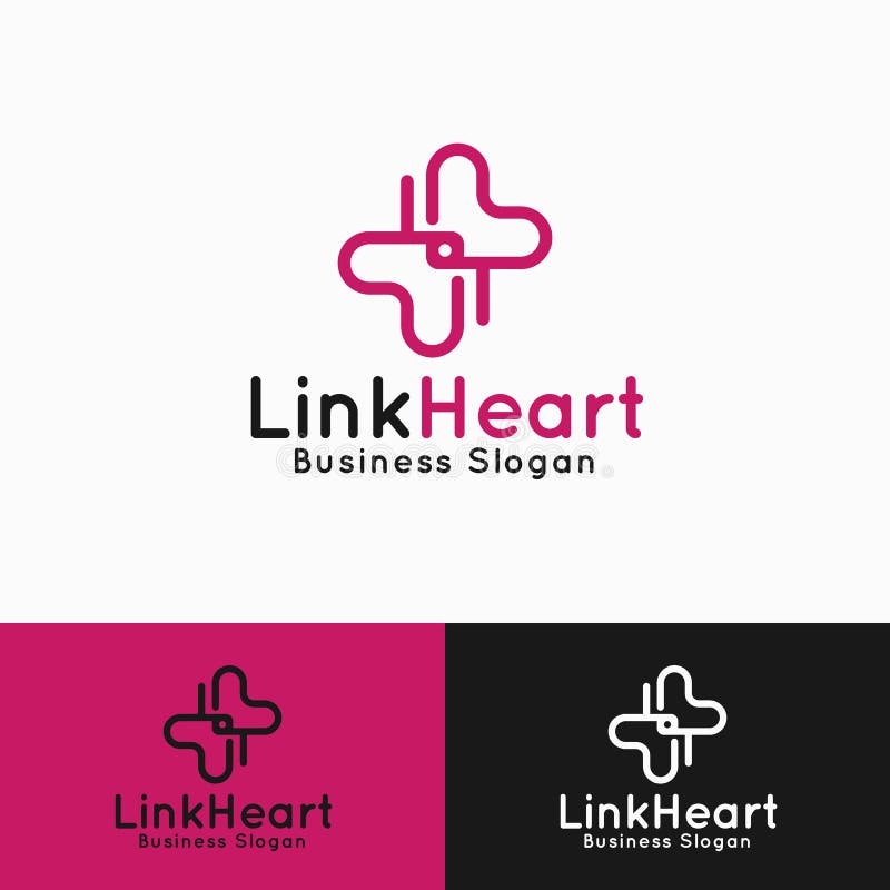 Link Heart Logo stock vector. Illustration of beauty - 133897422