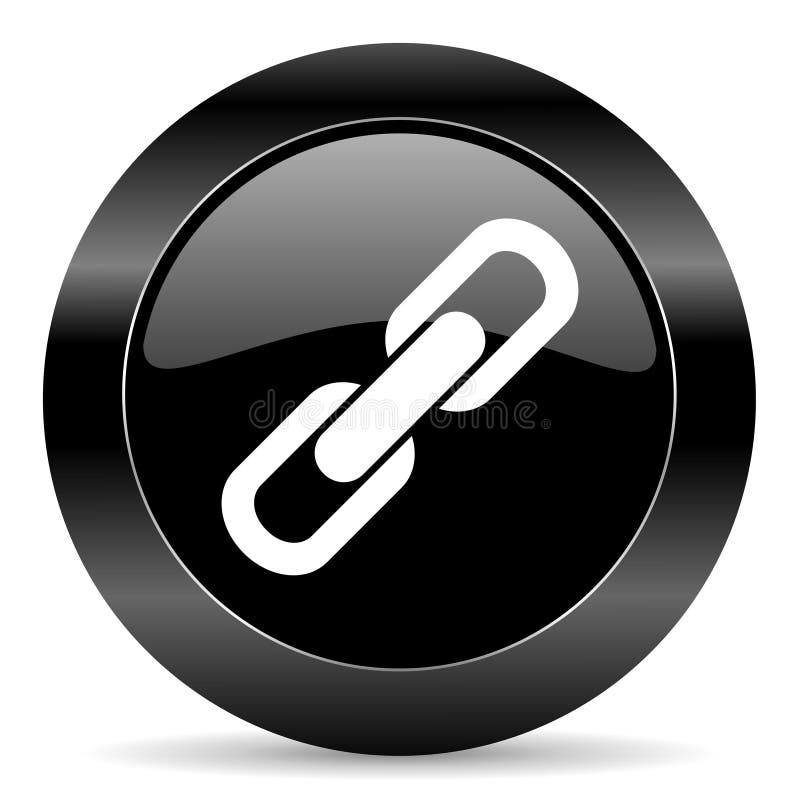Link icon stock photo. Image of cooperation, black, phone - 72945146