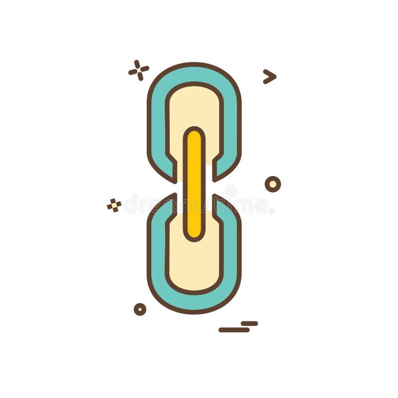 Link icon design vector stock vector. Illustration of link - 125681698