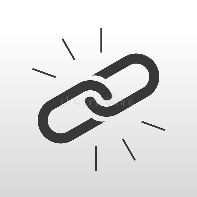 Link Icon With Lock. Protected Link Concept. Vector Illustration ...