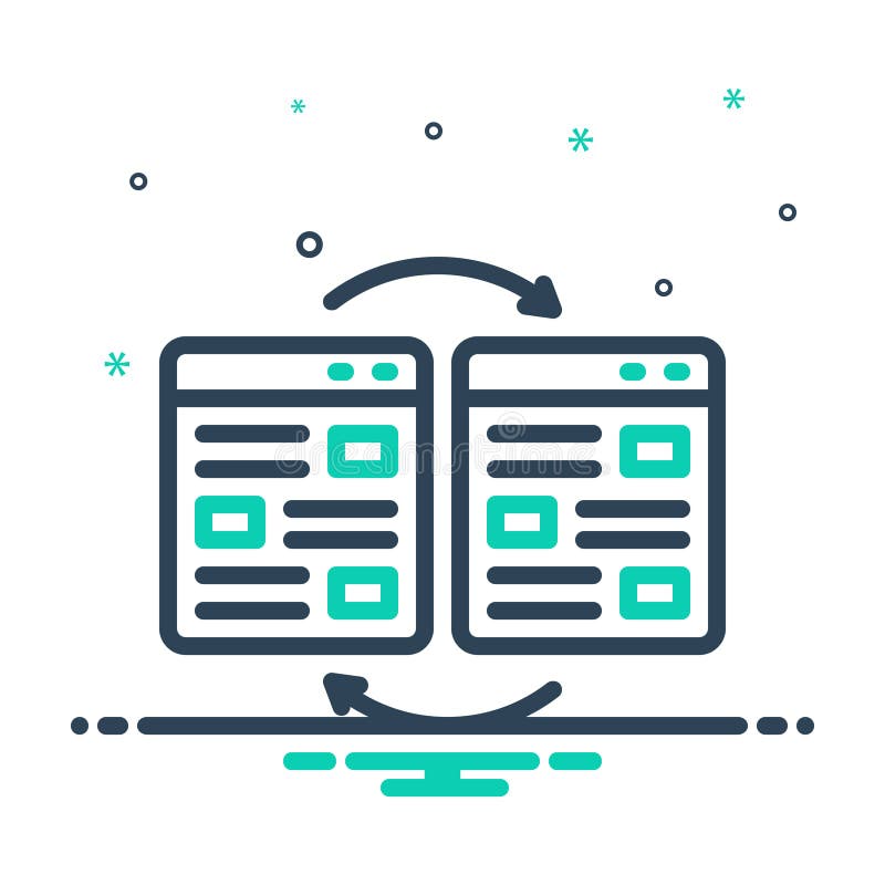 Mix Icon for Link, Hyperlink and Redirect Stock Vector - Illustration ...