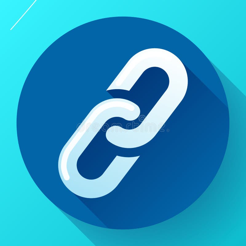 Link Icon. Hyperlink Chain Symbol Stock Vector - Illustration of ...