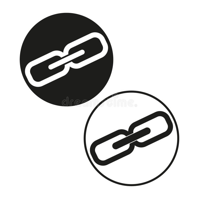 Link Icon. Hyperlink Chain Symbol. Vector Illustration. EPS 10 Stock ...