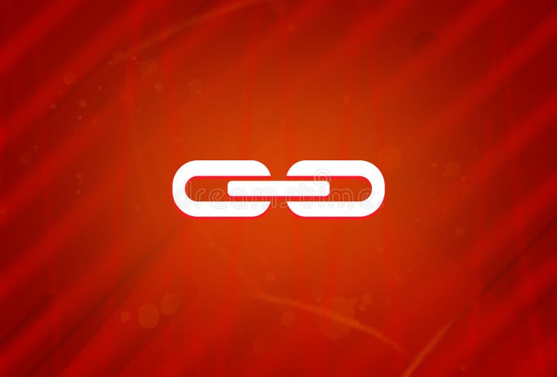 Link Icon Isolated on Abstract Red Gradient Magnificence Background ...