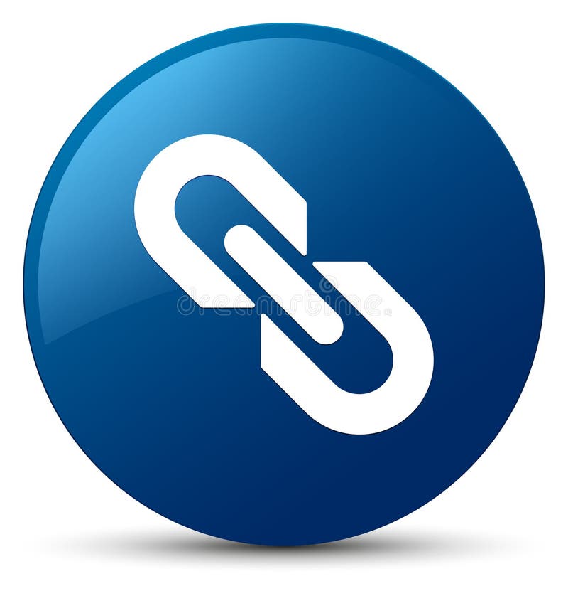 Link Icon Splash Natural Blue Round Button Stock Vector - Illustration ...