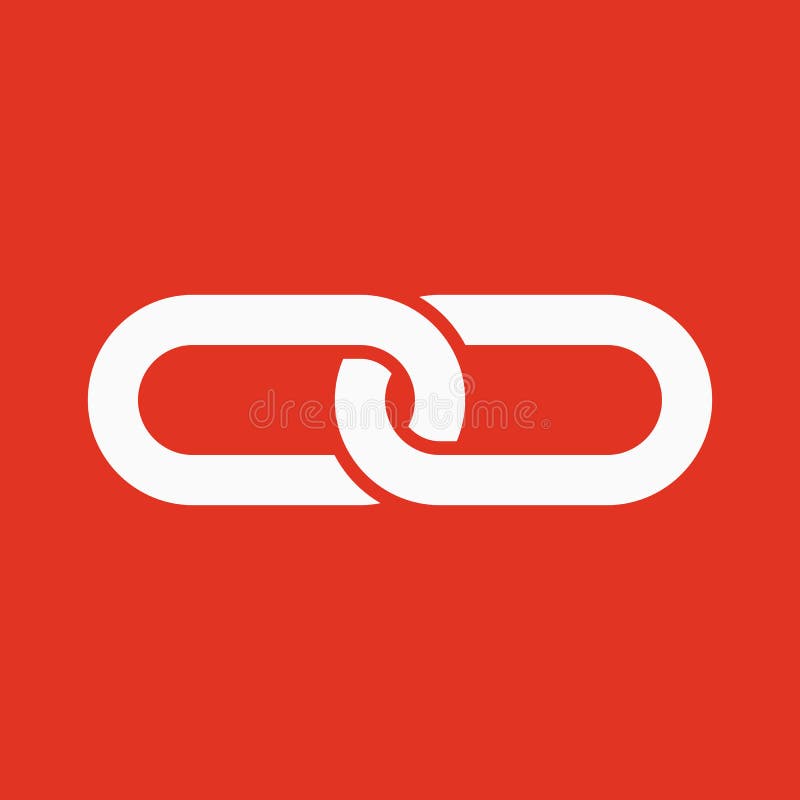 The Link Icon. Linked and Joined, Connection, Hyperlink, Chain Symbol ...