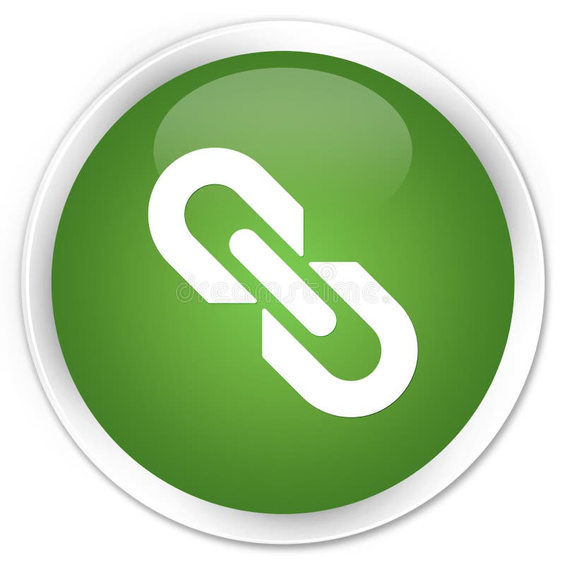 Link Icon Premium Soft Green Round Button Stock Illustration ...
