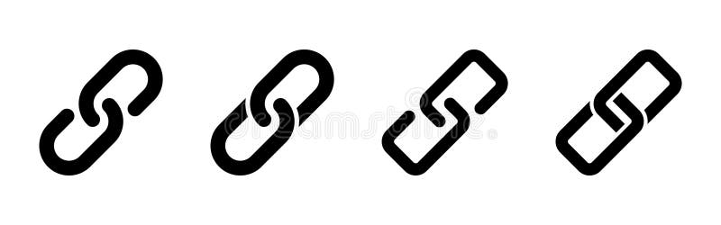 Link Icon . Hyperlink Chain Symbol Stock Vector - Illustration of icon ...