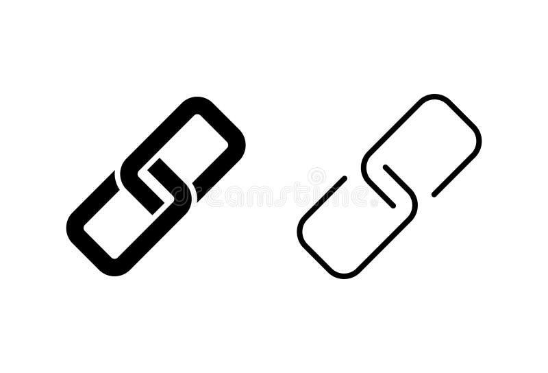 Hyperlink Chain Icon Outline Vector. Metal Link Stock Vector ...