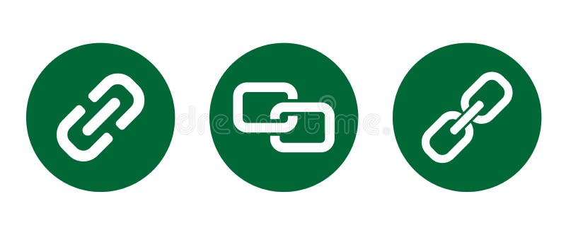 Link Icon Set. Link Sign Symbol Vector Illustration Stock Vector ...
