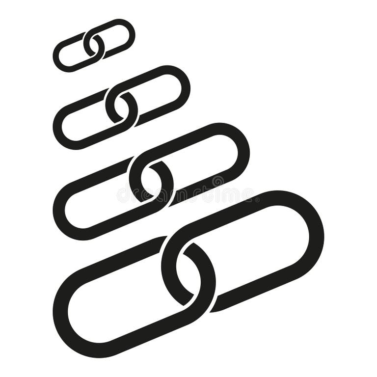 Link Icon Set. Vector Illustration. EPS10 Stock Vector - Illustration ...