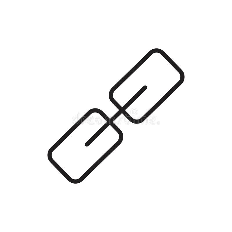 Link Icon Simple Thin Outline Stock Vector - Illustration of clean ...