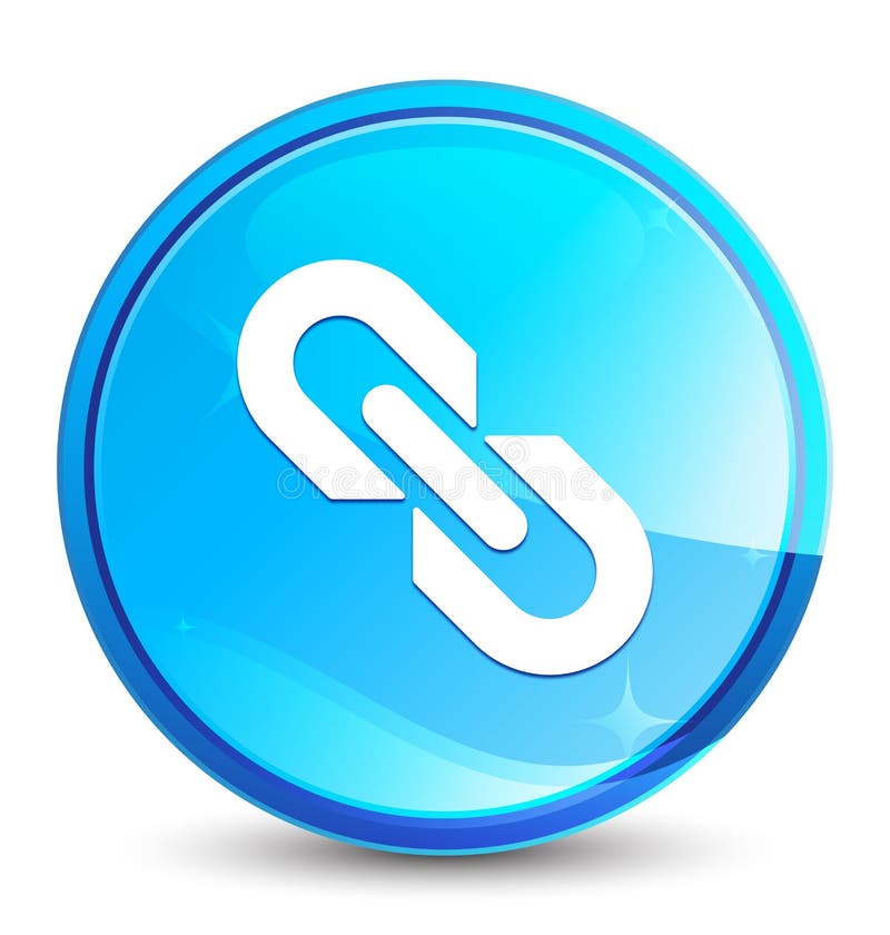 Link Icon Premium Red Round Button Stock Illustration - Illustration of ...