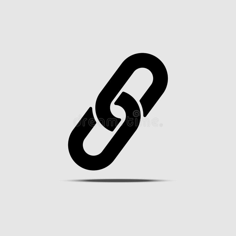 Link icon vector design stock vector. Illustration of strength - 110806605