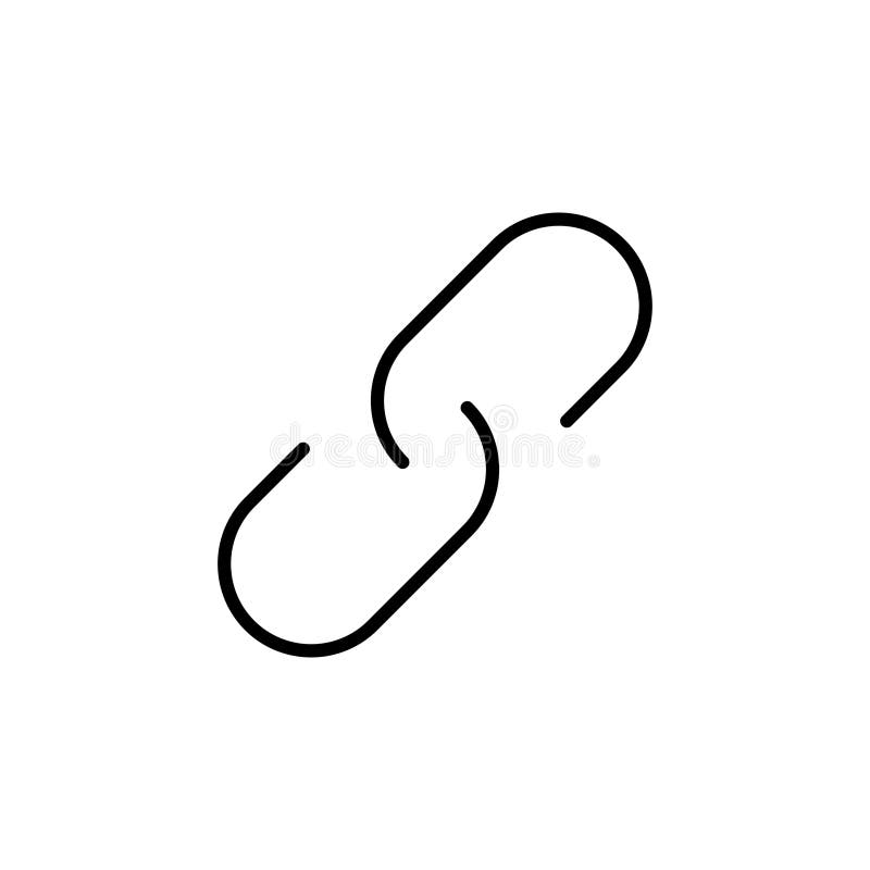 Link Icon . Hyperlink Chain Symbol Stock Vector - Illustration of ...