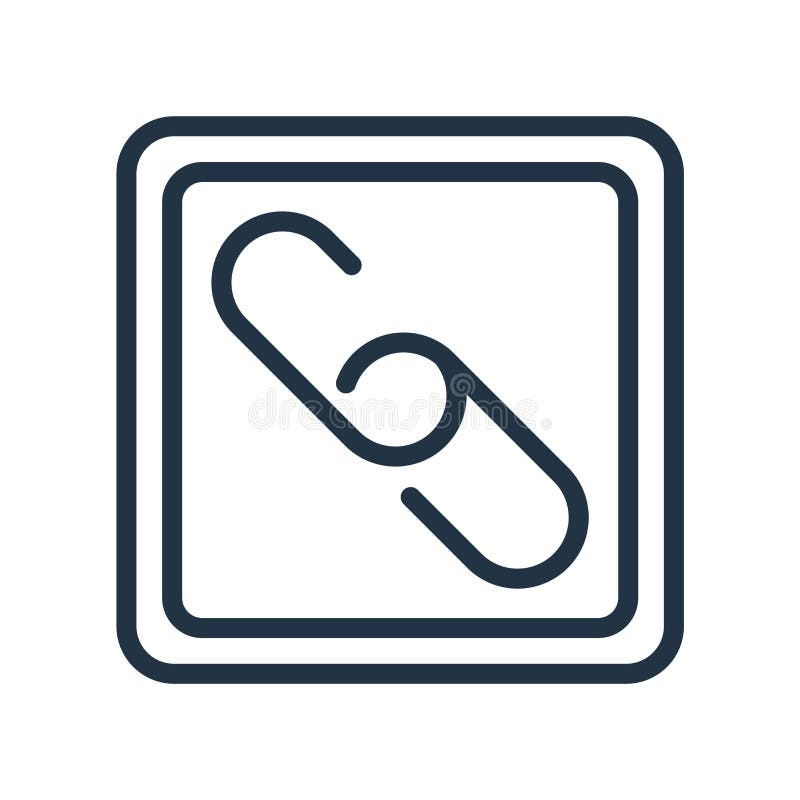 Link Icon Vector Isolated on White Background, Link Sign , Warning ...