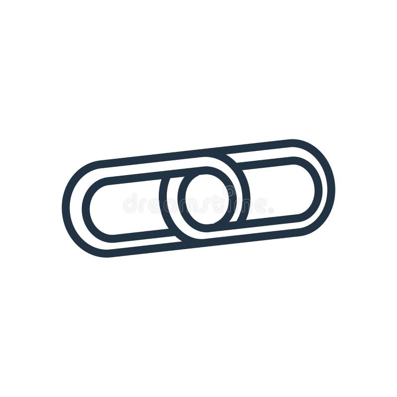 Link Icon Vector Isolated on White Background, Link Sign Stock Vector ...