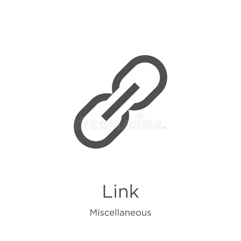 Link Icon Vector From Miscellaneous Collection. Thin Line Link Outline ...