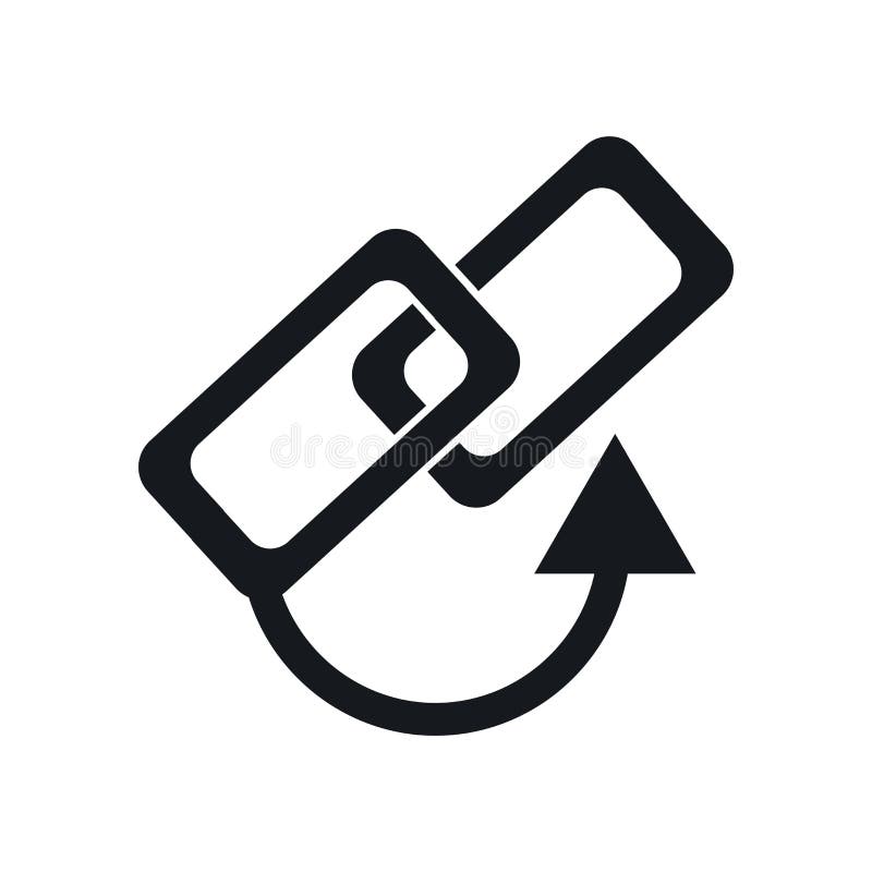 Link Icon Vector Sign and Symbol Isolated on White Background, Link ...