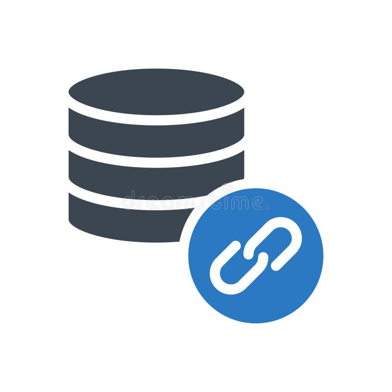 Link Vector Glyph Color Icon Stock Vector - Illustration of hosting ...