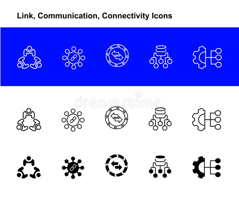 Link icons sets stock vector. Illustration of line, label - 270616194