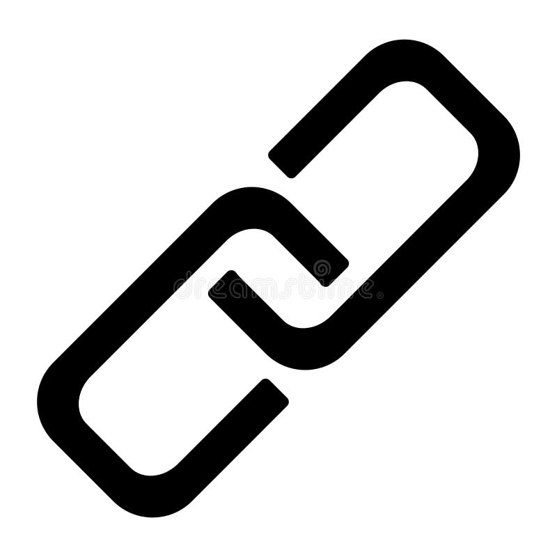 Link-Ikone Vektor-einfaches Minimales Piktogramm 96x96 Vektor Abbildung ...