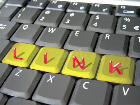 Link on a keyboard stock image. Image of design, notebook - 814921