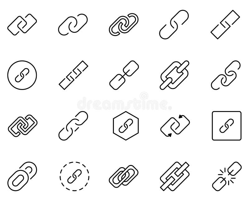 Link line icon stock vector. Illustration of symbol - 192401791