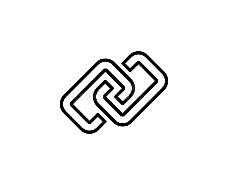 Link line icon stock vector. Illustration of design - 192401770