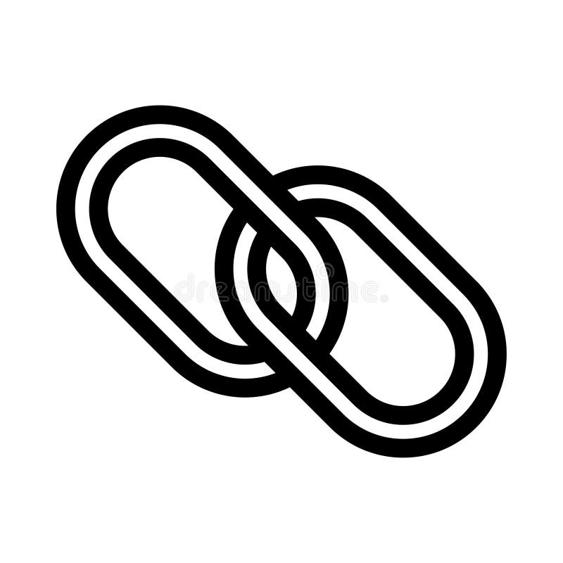 Link thin line vector icon stock vector. Illustration of encryption ...