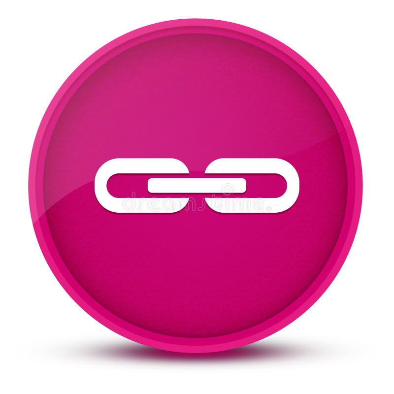 Link Luxurious Glossy Pink Round Button Abstract Stock Illustration ...