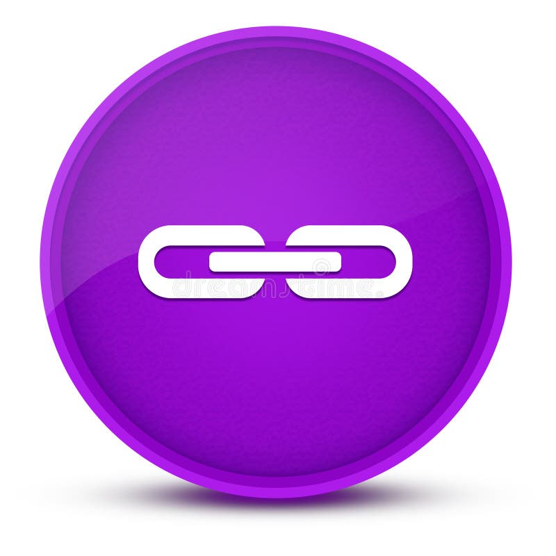 Link Luxurious Glossy Purple Round Button Abstract Stock Illustration ...
