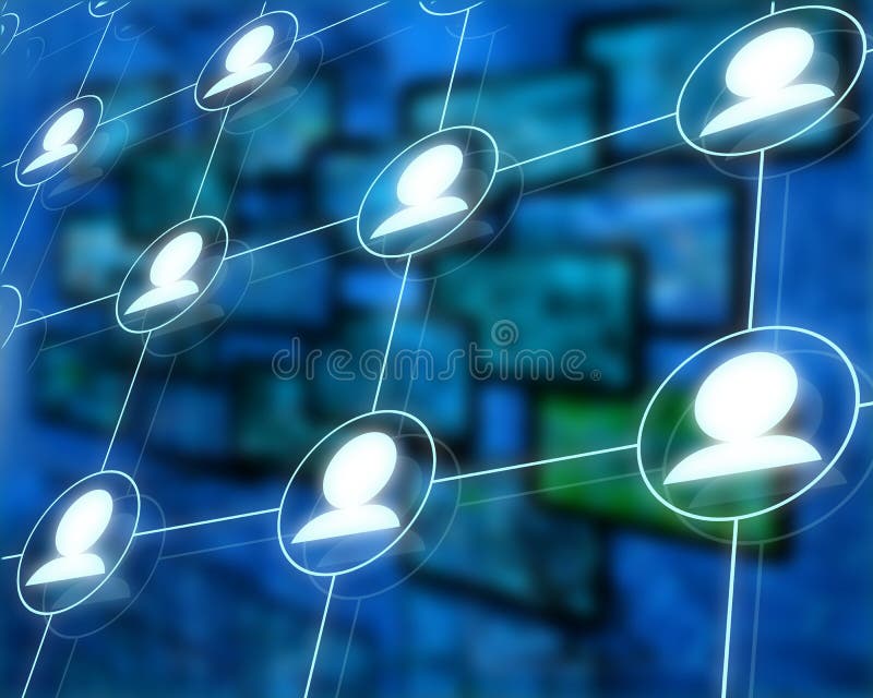 Link stock illustration. Illustration of crowd, link - 54456710