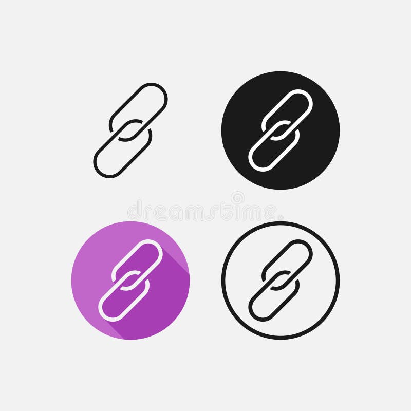 Link Personal or Company Website Icon Stock Vector - Illustration of ...