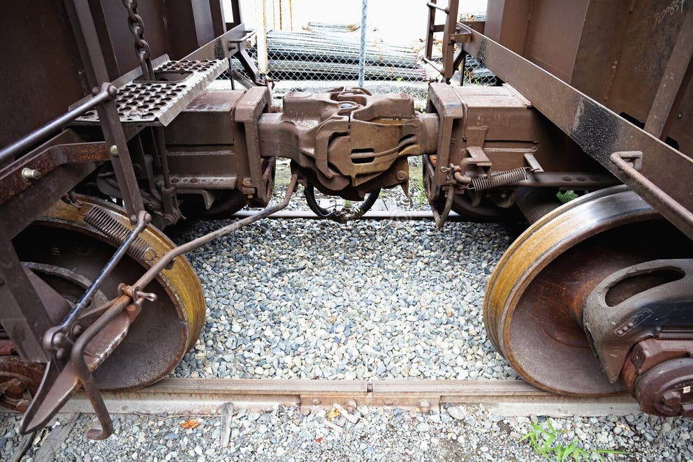 Link between railroad cars stock photo. Image of transportation - 11096544