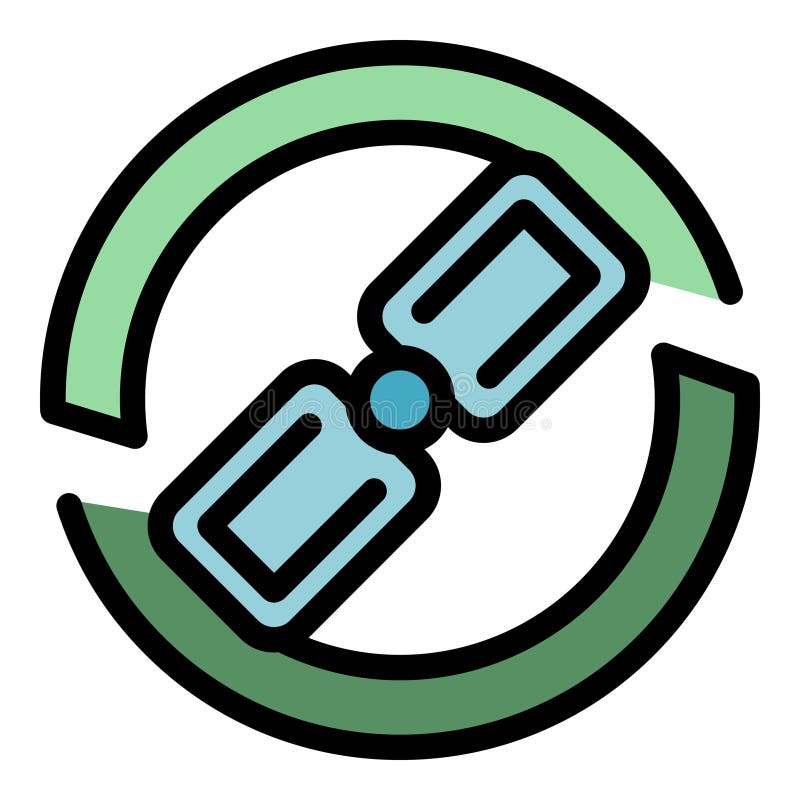 Link Search Engine Icon Vector Flat Stock Vector - Illustration of link ...