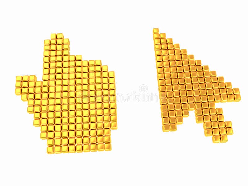 Link Selection Computer Mouse Cursor Stock Illustration - Illustration ...